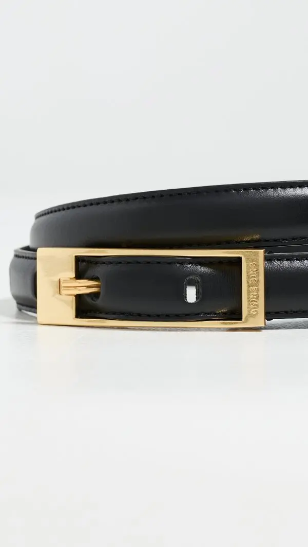 ANINE BING Elly Smooth Leather Belt