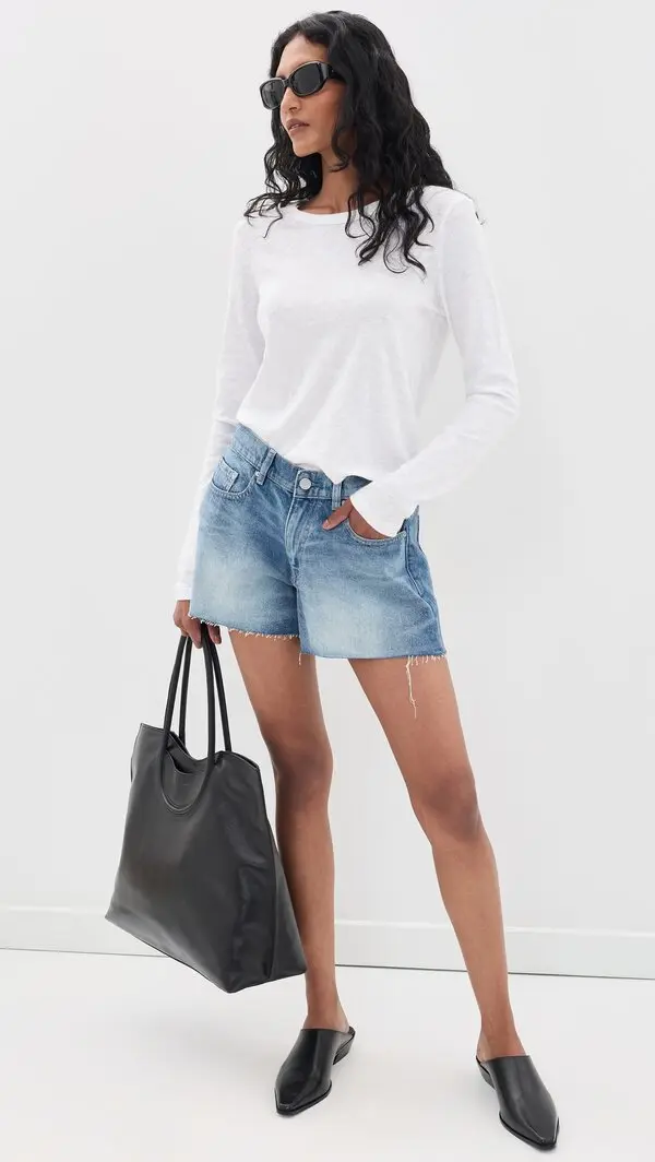 DL1961 Abby Relaxed Denim Shorts
