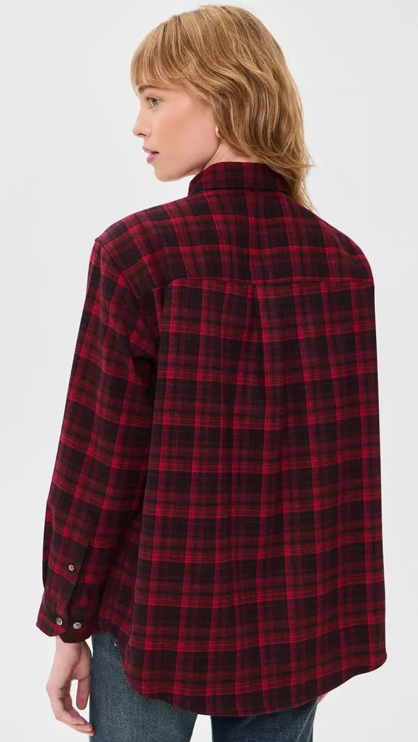 DUNST Checked Flannel Button Down Shirt