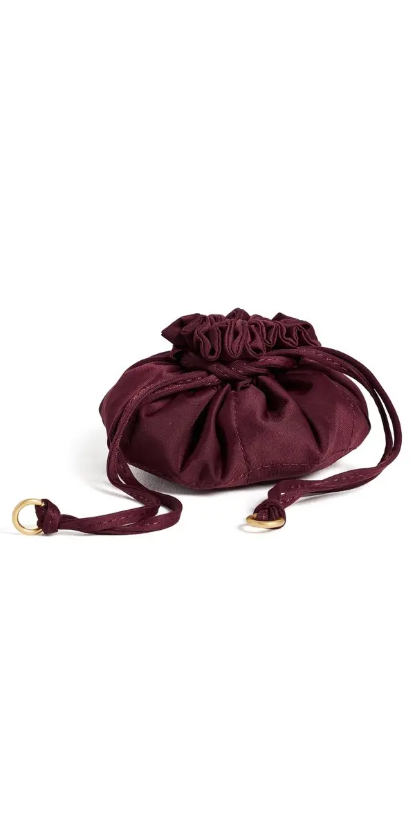 NAGHEDI Lotus Jewelry Pouch - Bordeaux