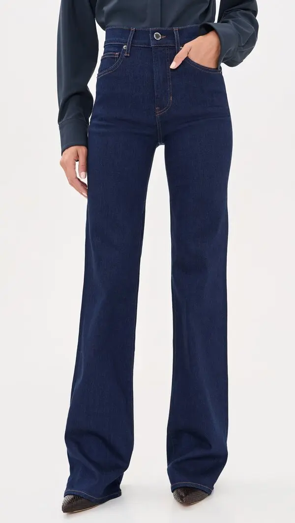 Veronica Beard Crosbie Wide Leg Jeans
