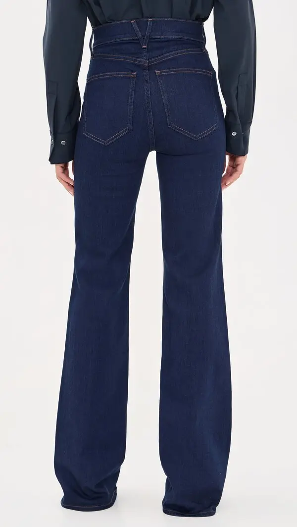 Veronica Beard Crosbie Wide Leg Jeans