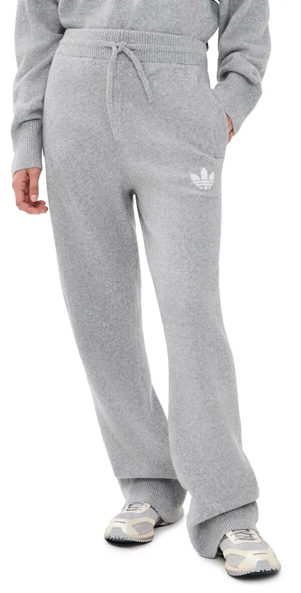 Adidas Essential Knit Pants - Medium Grey Heather