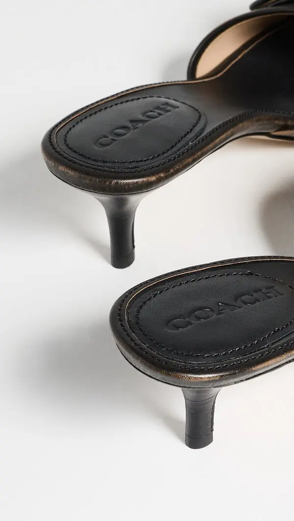 COACH Margot Oversized Buckle Sandals