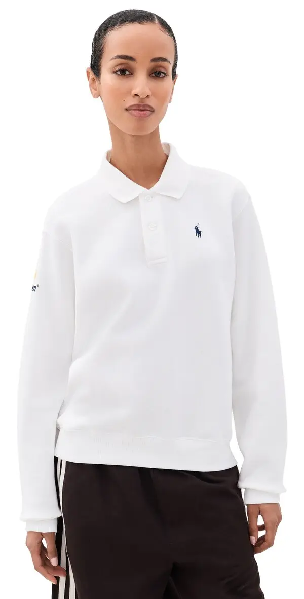 Polo Ralph Lauren X Us Open Artic Fleece Polo - White