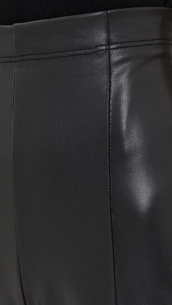 RIPLEY RADER Cropped Vegan Leather Straight Leg Pants