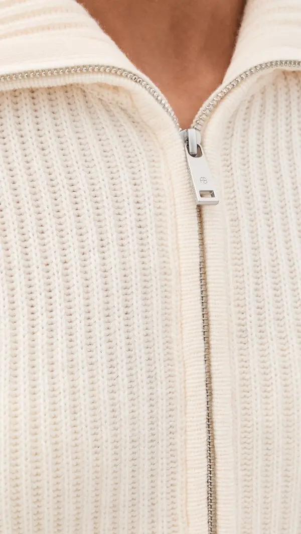 ANINE BING June Trucker Collar Sweater
