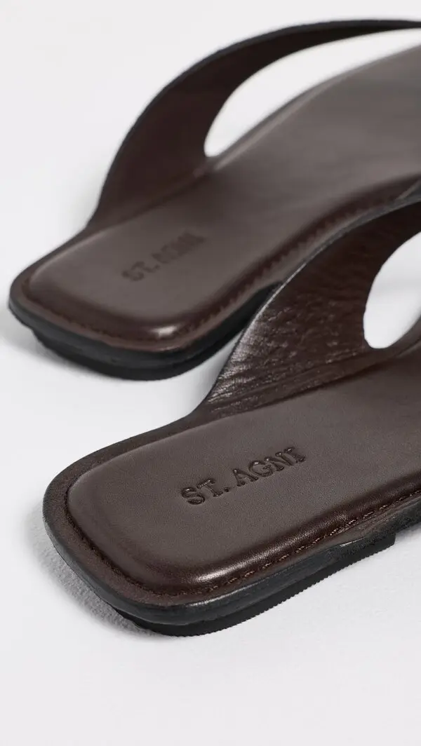 ST. AGNI Opanka Suede Sandals