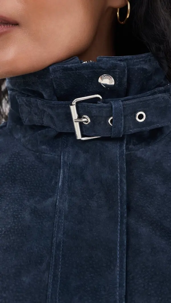 Blanknyc Midnight Drift Suede Jacket