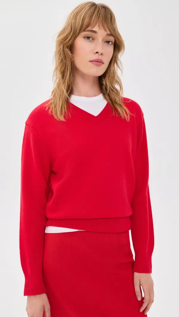 DUNST Cashmere V Neck Sweater