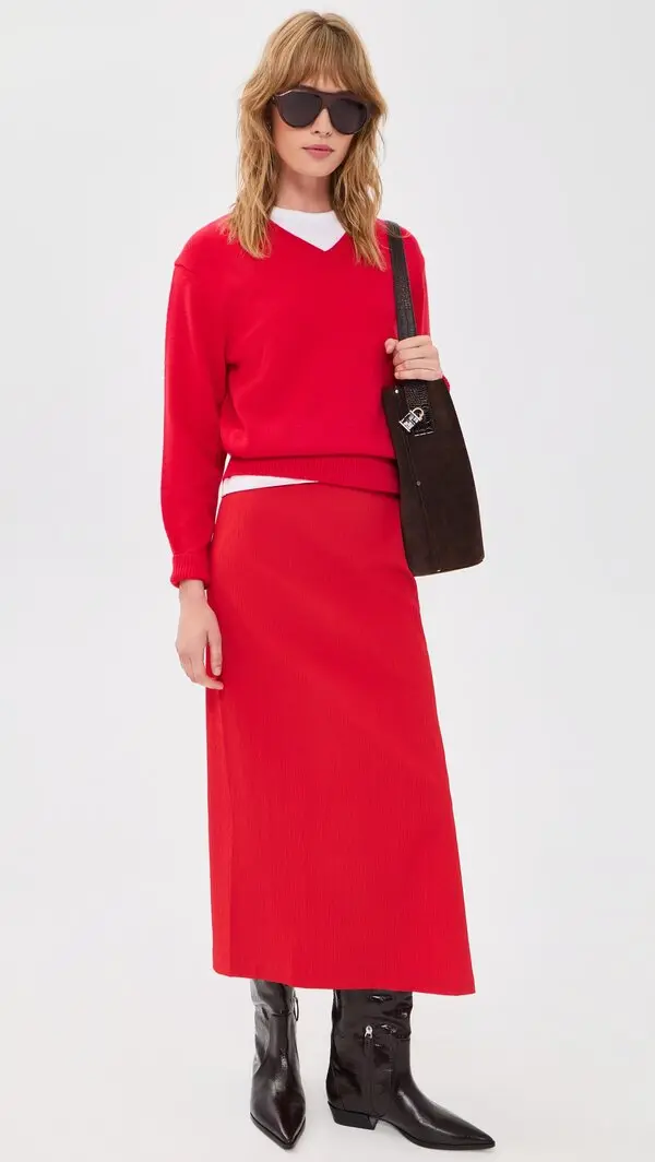 DUNST Cashmere V Neck Sweater