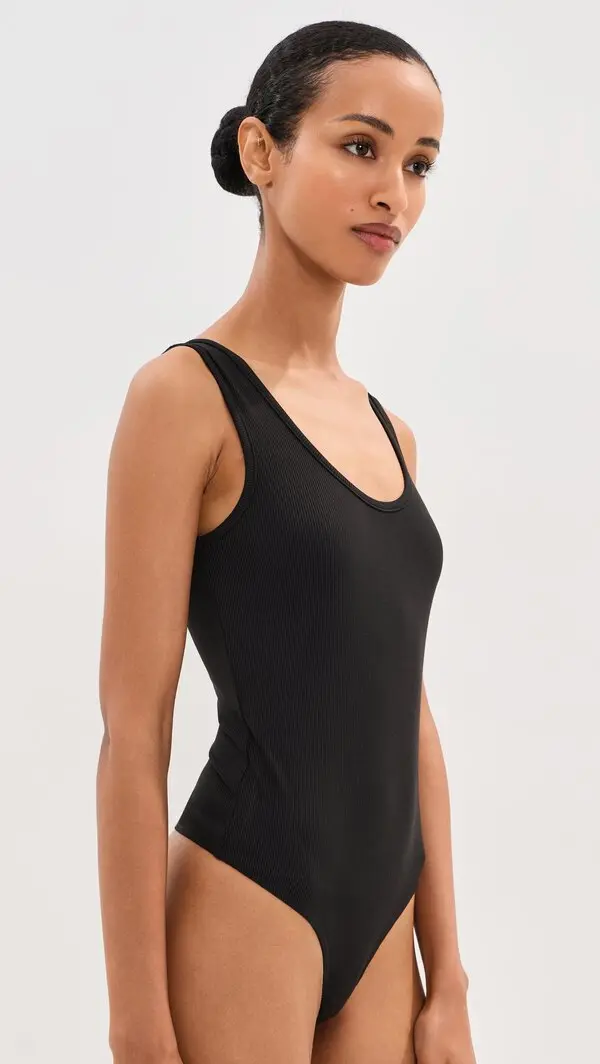 LE BOP Lousie Thong Bodysuit - Black