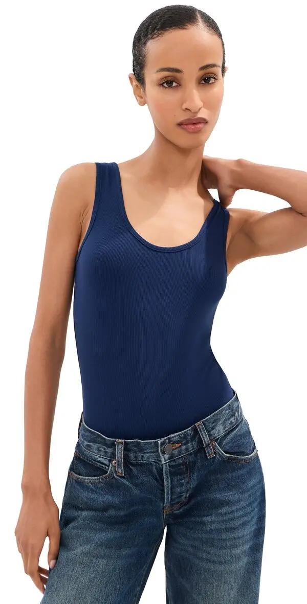LE BOP Lousie Thong Bodysuit - Navy