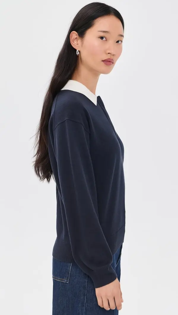 ALEX MILL Bond Street Cashmere Polo Top