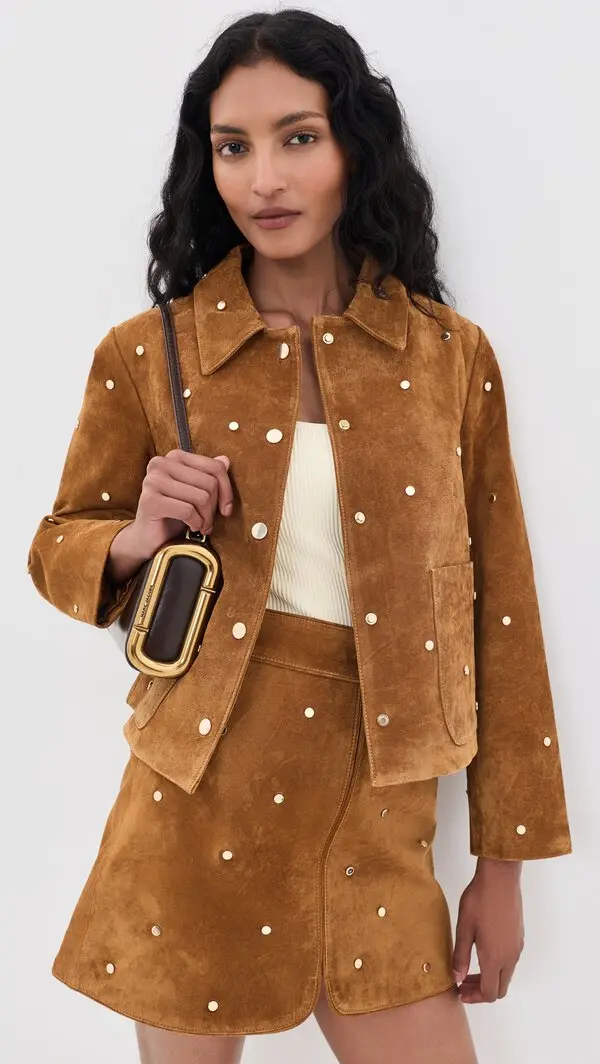 Hunter Bell Suede Studded Jacket