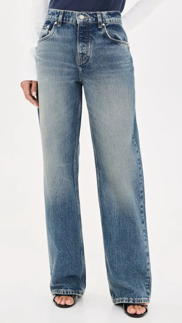 EB DENIM Mid Rise Baggy Jeans