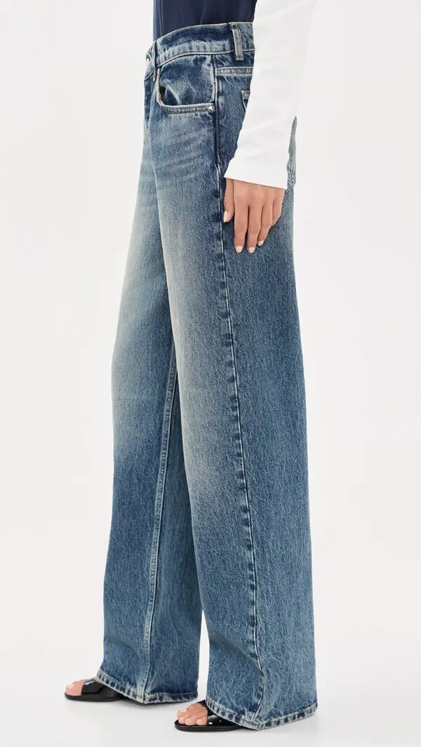 EB DENIM Mid Rise Baggy Jeans