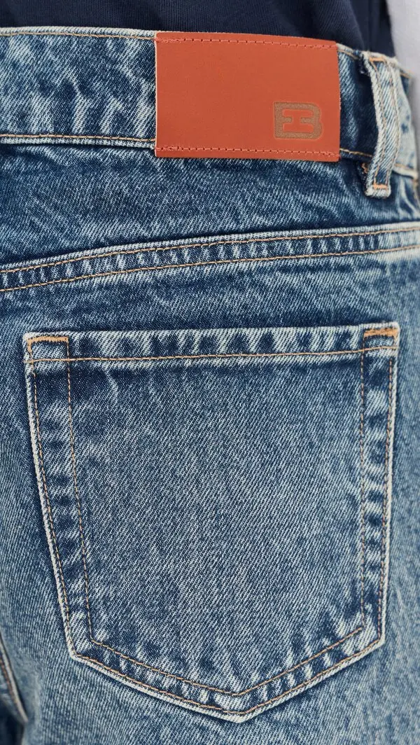 EB DENIM Mid Rise Baggy Jeans
