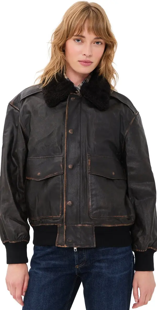 DUNST Detachable A-2 Leather Jacket