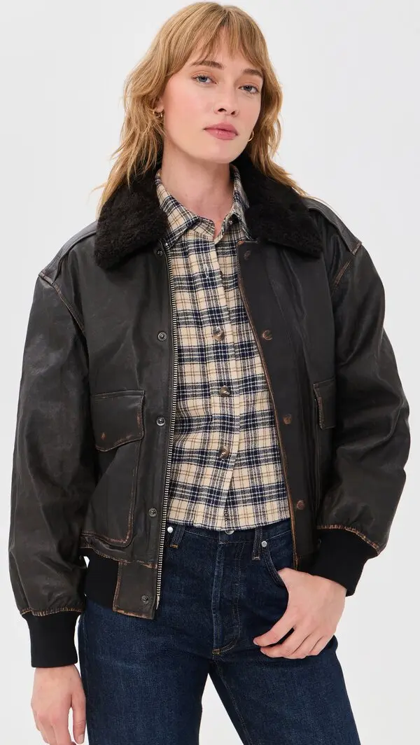 DUNST Detachable A-2 Leather Jacket