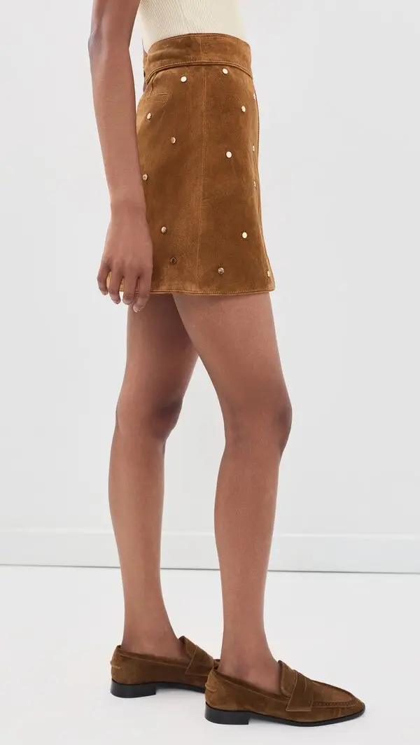 Hunter Bell Dottie Suede Skirt