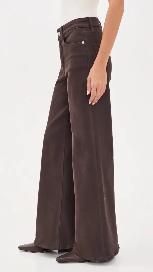 Good American Good Waist Palazzo Ankle Jeans