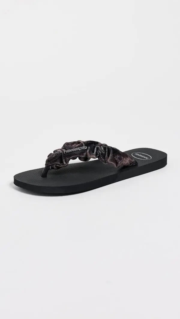 Havaianas Top Fall Flip Flops - Black