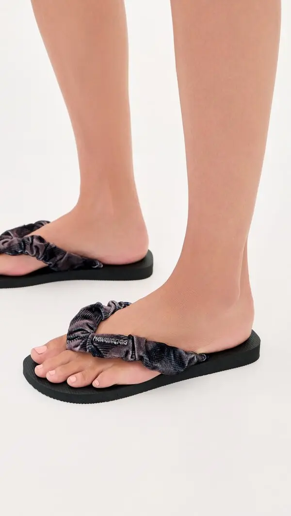 Havaianas Top Fall Flip Flops - Black