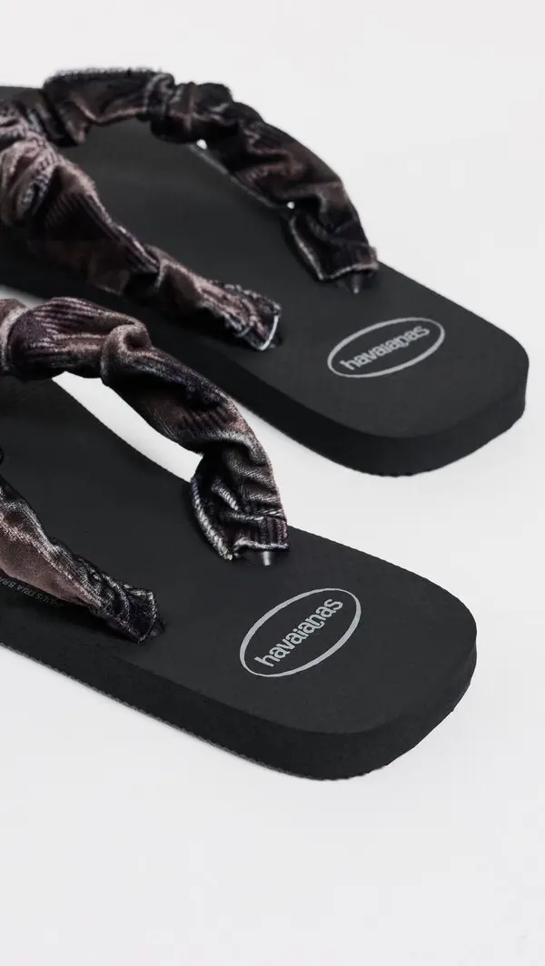 Havaianas Top Fall Flip Flops - Black