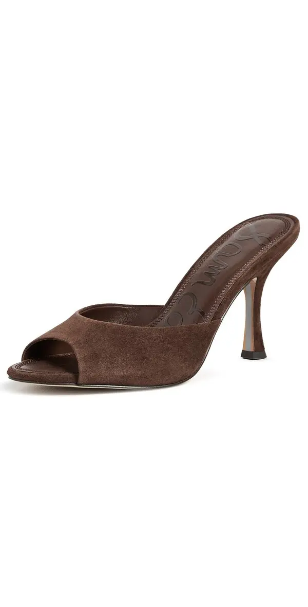 Sam Edelman Jeanie Sandals - Java Brown Suede