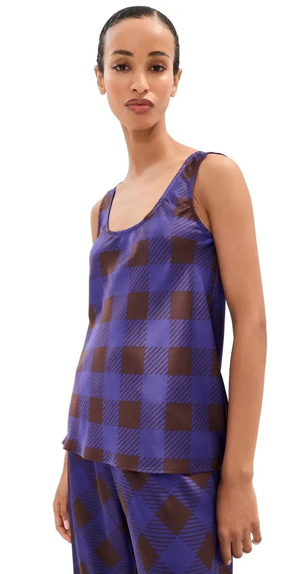 LE BOP Eames Tank Top - Deep Blue/brown