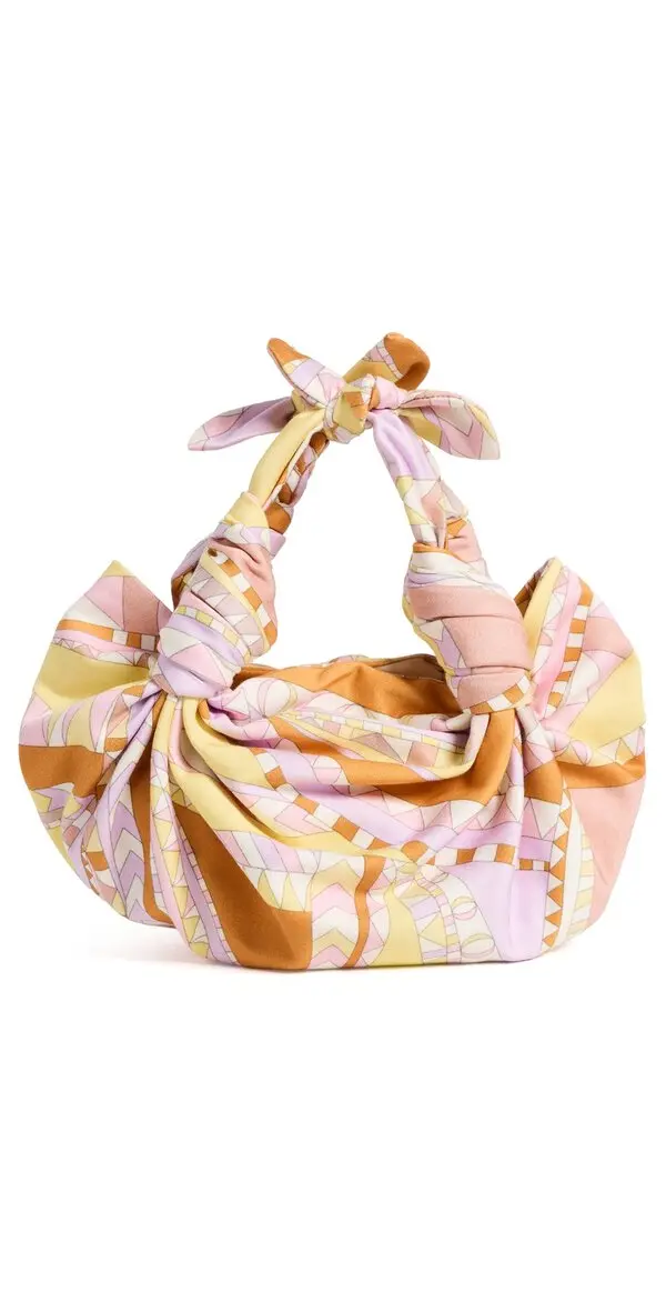 NLA COLLECTION Knot Bag - Orange Chevron