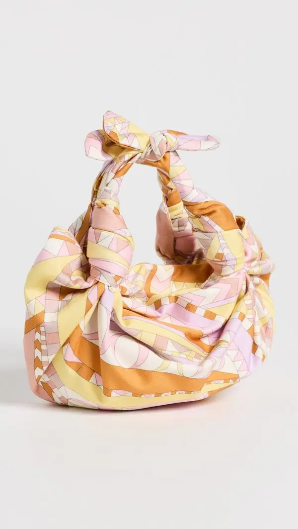 NLA COLLECTION Knot Bag - Orange Chevron