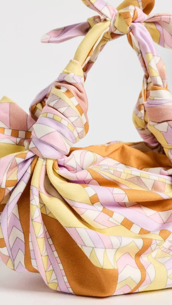 NLA COLLECTION Knot Bag - Orange Chevron