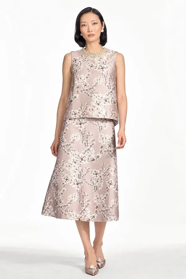 Sachin & Babi Floral Mikado Skirt