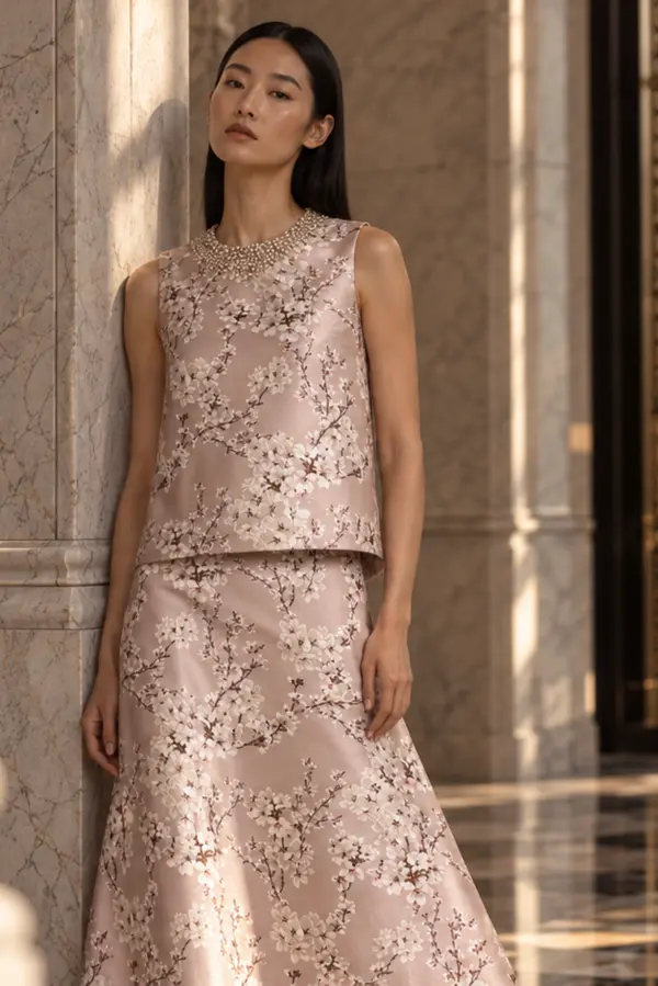 Sachin & Babi Floral Mikado Skirt