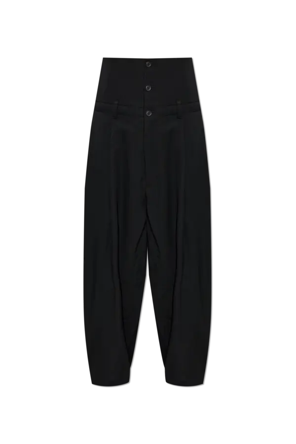 Yohji Yamamoto Wool Wide-leg Pants