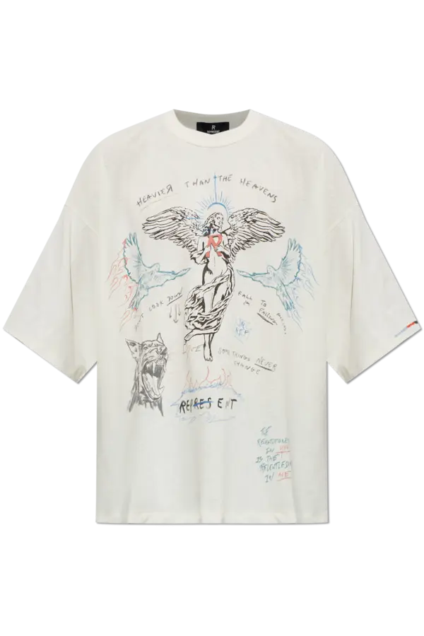 REPRESENT T-shirt With Print - White