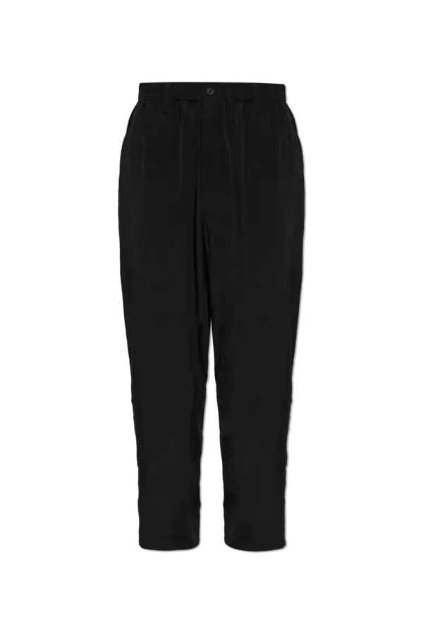 Yohji Yamamoto Wide-leg Trousers - Black