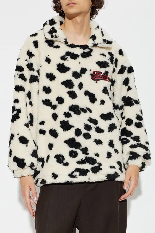 PDF Fleece Sweatshirt With Collar