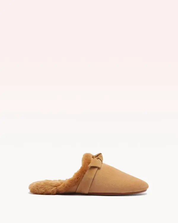 ALEXANDRE BIRMAN Clarita Babouche Shearling - Almond