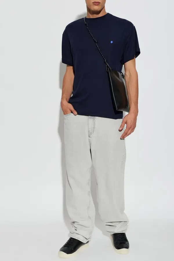 JIL SANDER Blue Crew Neck T-shirt
