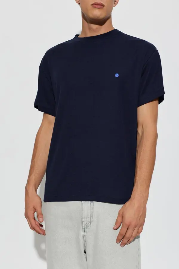 JIL SANDER Blue Crew Neck T-shirt