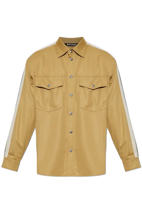 Palm Angels Shirt With Pockets - Brown