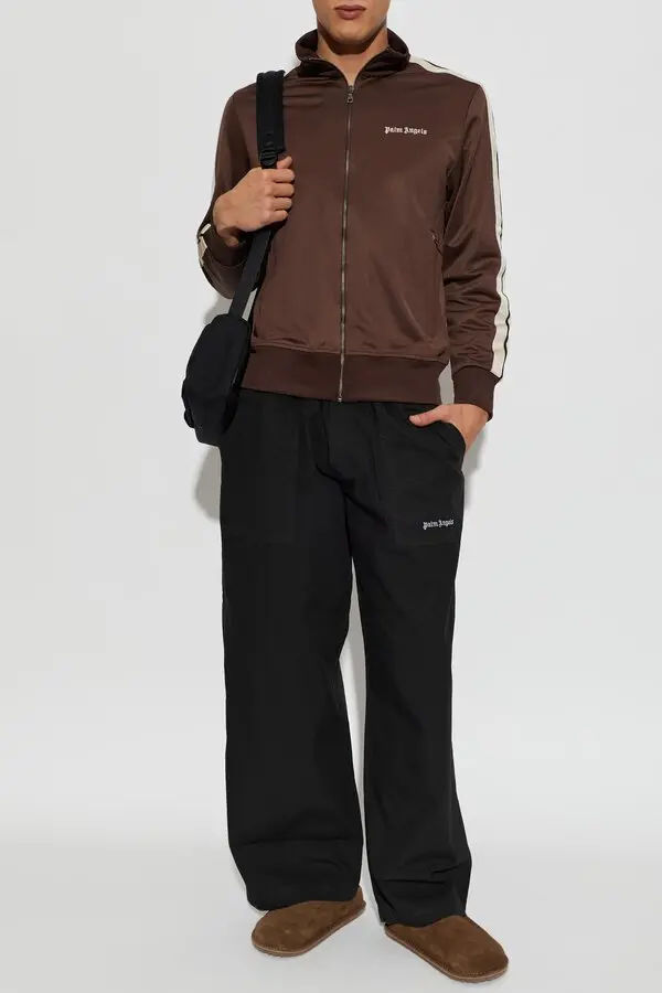 Palm Angels Trousers With Logo