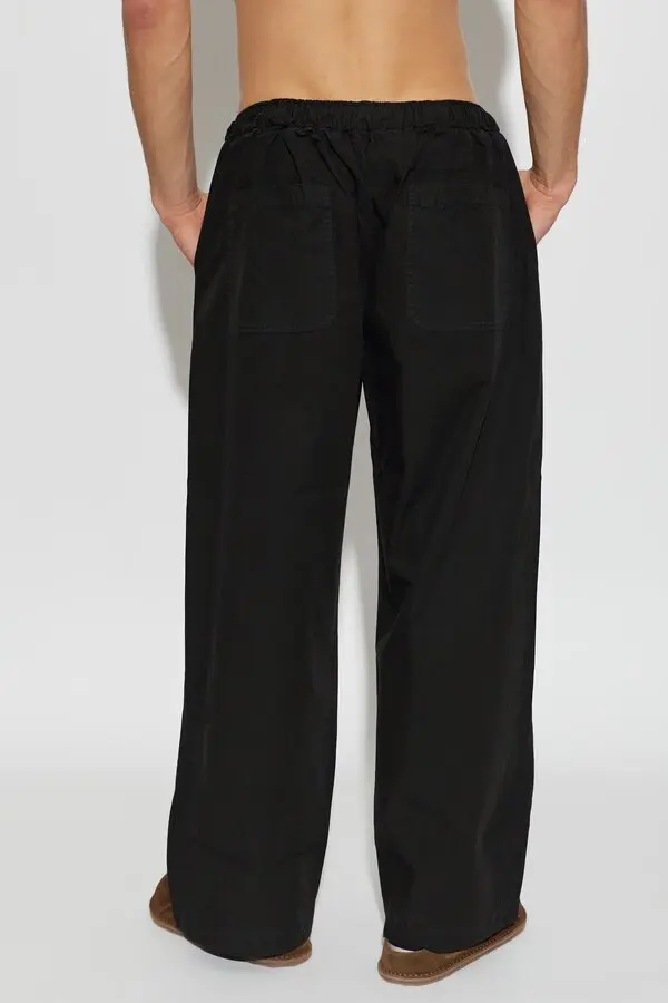 Palm Angels Trousers With Logo
