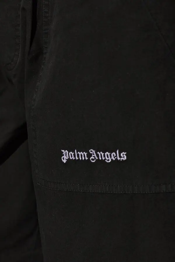 Palm Angels Trousers With Logo