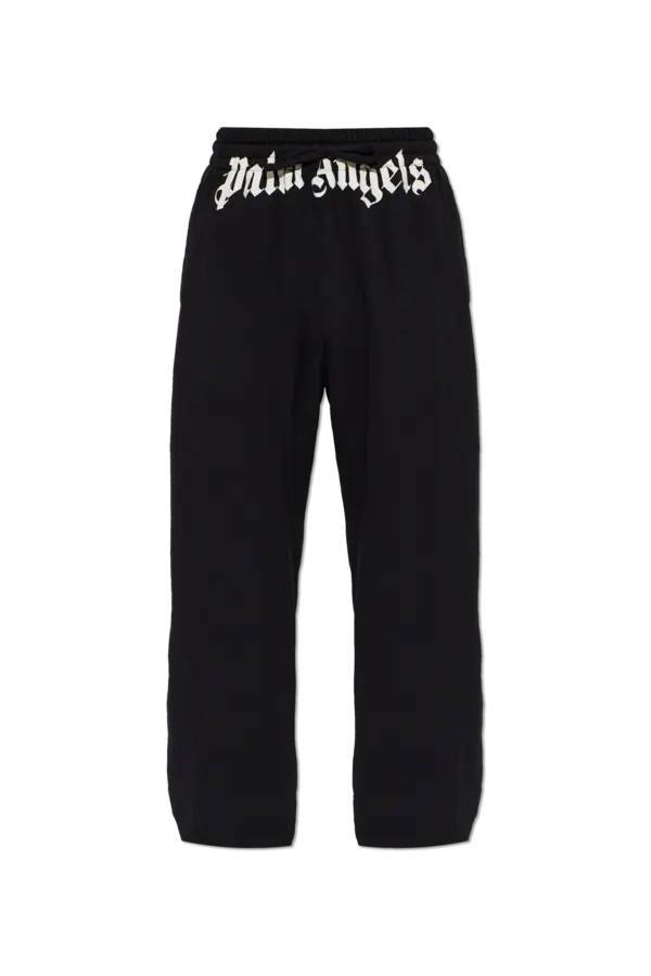 Palm Angels Sweatpants With Cuffed Legs - Black