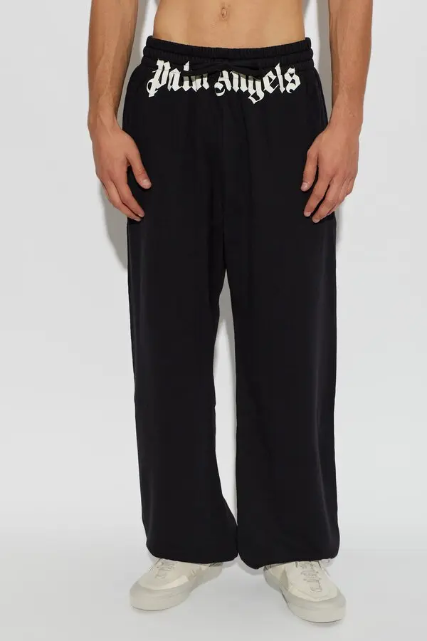 Palm Angels Sweatpants With Ribbed Cuffs