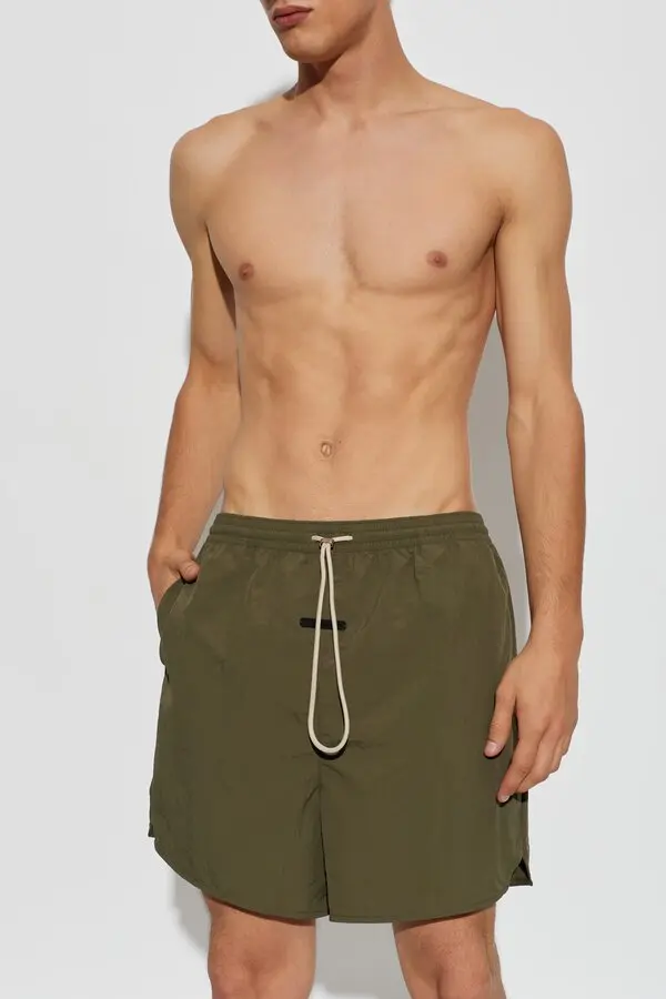 Fear Of God Swim Trunks With Appliquéd Logo
